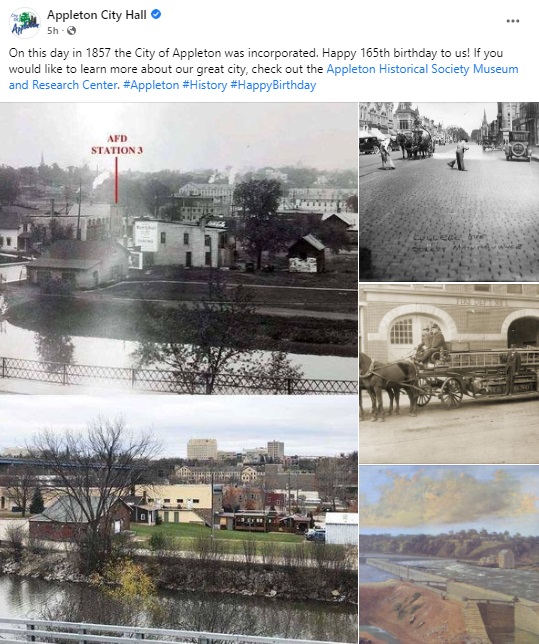 City Of Appleton Turns 165 – All Things Appleton