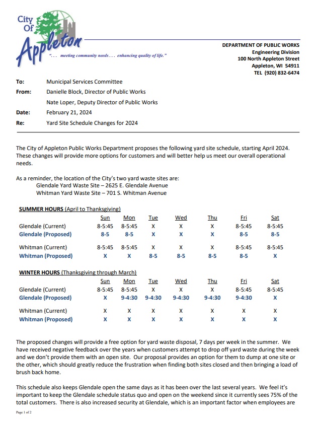 Common Council Meeting 03/06/2024 – Will Vote On Proposed Changes To ...