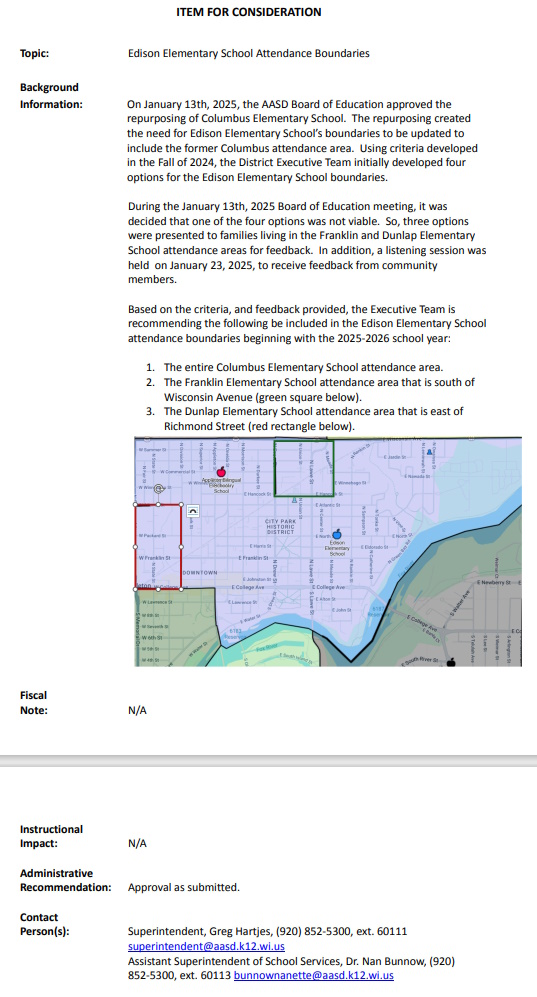 AASD Board Of Education Approves New Attendance Boundaries For Edison ...