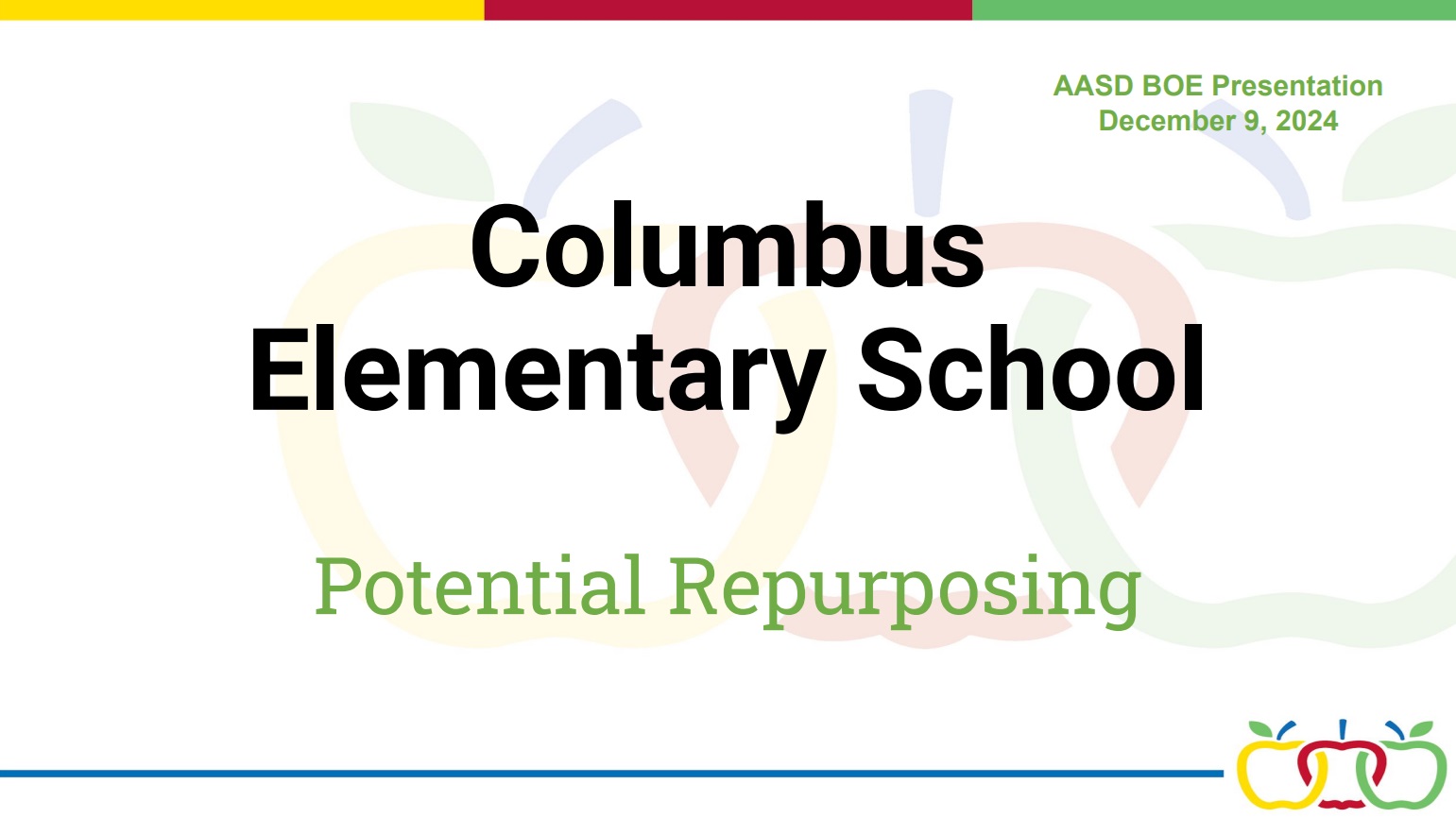 AASD Board Of Education Reviews Proposal To Close Columbus Elementary ...